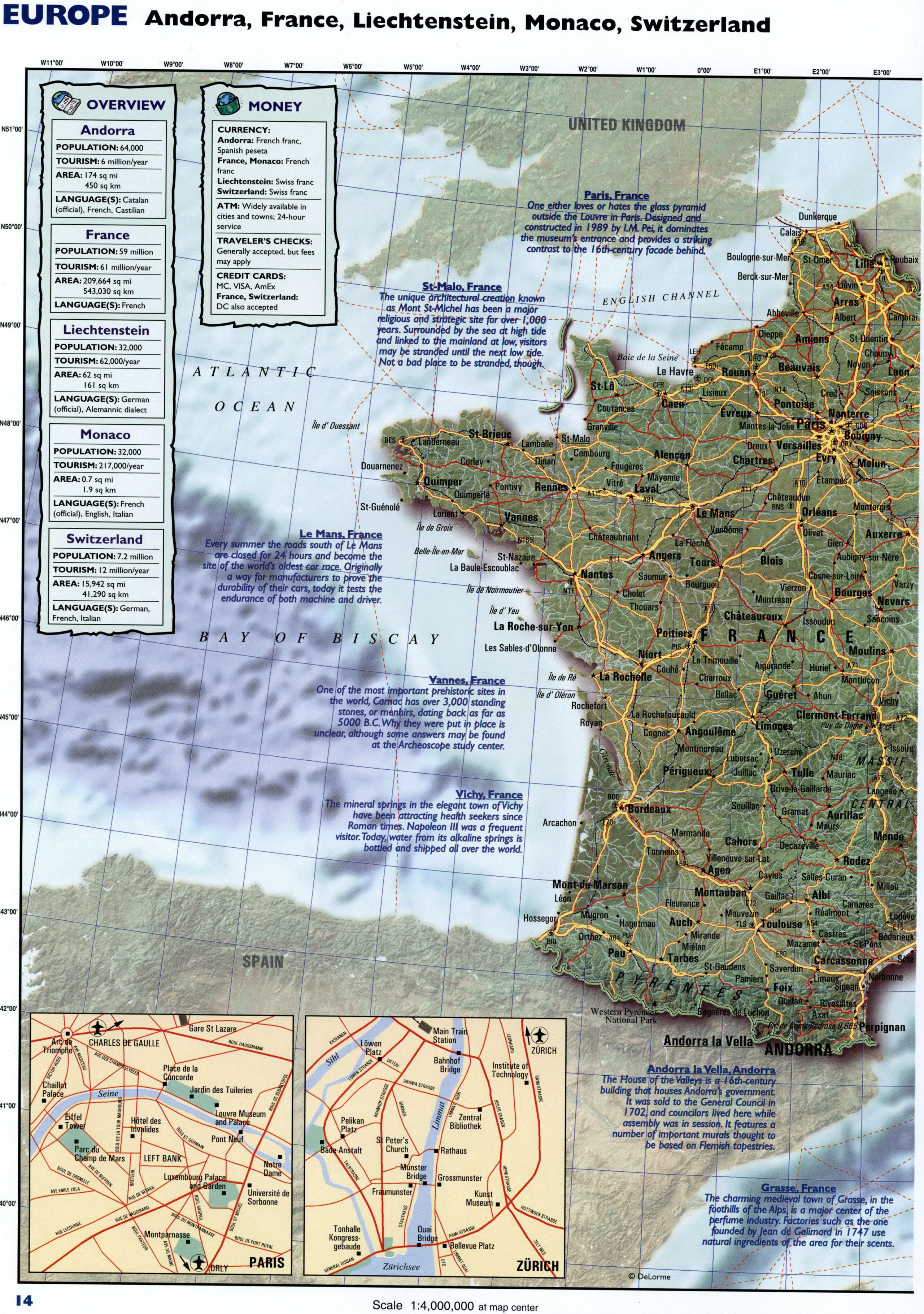 Maps France List cities in France Tourist maps French cities ...