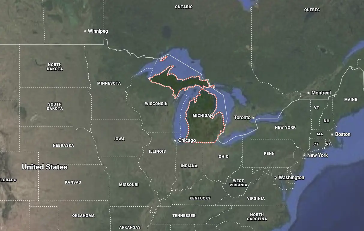 Maps of Michigan with cities towns. Map Michigan with county lines